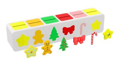 China Food Grade Silicone Stacking Building Blocks 6 Piece Set Baby Puzzle Toy for sale