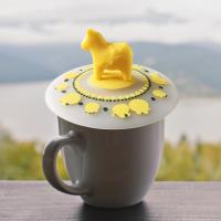 China Food Grade Silicone Cup Cover 11cm Dustproof Airtight Lid for Mugs Tea Coffee for sale