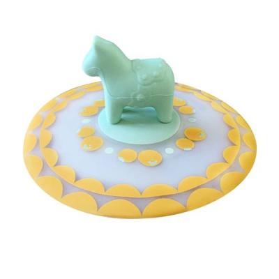 China Food Grade Silicone Cup Lid 11cm Leakproof Dustproof Reusable Mug Cover for Ceramic Cups for sale