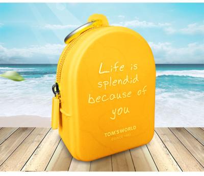 China Waterproof Silicone Makeup Bag 12x4.5x8.5 cm Large Capacity Portable Travel Cosmetic Case for sale