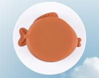 China Leakproof Silicone Baby Bowl Fish Shape 3-Piece Set with Lids 230°C Heat Resistant for sale