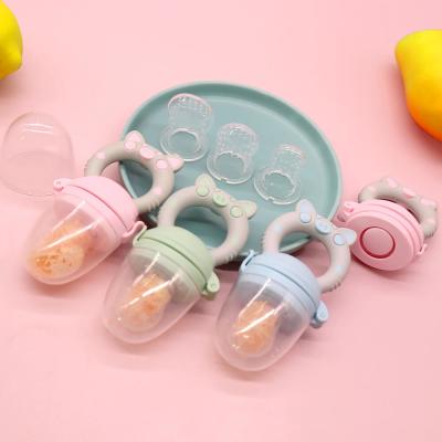 China Food Grade Silicone Baby Fruit Feeder Teether Pacifier 50g BPA Free for 4 Months Plus for sale