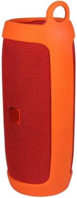 China Mobile Bluetooth Speaker Silicone Protective Sleeve Non-Toxic Odorless Anti-Collision Case Orange for sale