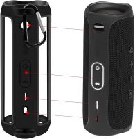 China Custom Bluetooth Speaker Silicone Cover Protective Case Waterproof Anti-Collision Shell 2 Colors for sale