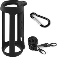 China Silicone Bluetooth Speaker Protective Sleeve Anti-Skid Shockproof Crossbody Case for Outdoor Travel 4 Colors for sale