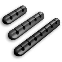 China Silicone Cable Organizer 3 5 7 Holes Multi-Functional Wire Management Hub for USB Cables for sale