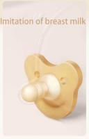 China Liquid Silicone Baby Pacifier 0-6 Months BPA Free Anti Bloating Soft Bear Pacifier for sale