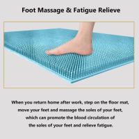 China Non Slip Silicone Shower Mat 30x30cm Bathroom Foot Massage Pad with Suction Cups for sale