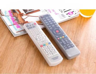China Silicone Remote Control Cover Case for TV Air Conditioner Transparent Protective Shell Custom Size for sale