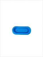 China Customized Blue Silicone Wrapped Metal Speaker Diaphragm 70x35mm Bass Enhancement Accessory for sale