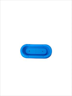 China Customized Blue Silicone Wrapped Metal Speaker Diaphragm 70x35mm Bass Enhancement Accessory for sale