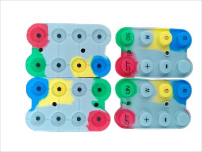 China Custom Silicone Rubber Buttons for Electronic Devices with Conductive Switches 30-90 Shore A for sale