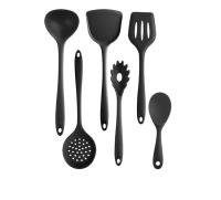 China 6 Piece Non-Stick Silicone Kitchen Utensil Set Heat Resistant 230°C Spatula Cooking Tools for sale