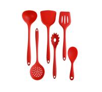 China 6 Piece Non-Stick Silicone Kitchen Utensil Set Heat Resistant 230°C Spatula Cooking Tools for sale