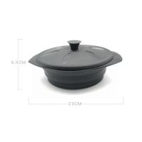 China Food Grade Silicone Folding Steamer 1000ml Collapsible Steaming Bowl for Kitchen for sale