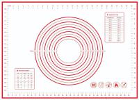 China Food Grade Silicone Rolling Mat 60x40cm Non Slip Baking Pad Custom Logo Kitchen Utensil for sale