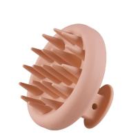 China Silicone Scalp Massager Brush 80mm Soft Bristles for Deep Cleaning Hair Health for sale