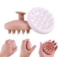 China Silicone Scalp Massager Brush 80mm Soft Bristles for Deep Cleaning Hair Health for sale