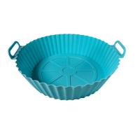 China Wholesale Foldable Reusable Non Stick Silicone Air Fryer Liner Baking Mat 20x17x5cm for sale