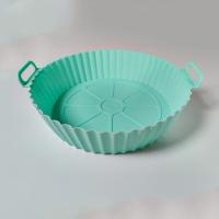 China Wholesale Foldable Reusable Non Stick Silicone Air Fryer Liner Baking Mat 20x17x5cm for sale
