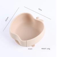 China Food Grade Silicone Suction Bowl for Baby 7.8 Inch 3 Compartment Microwave Safe for sale