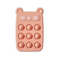 China Food Grade Silicone Bear Shaped Baby Tooth Grinder Teething Toy 70mm 110mm for sale