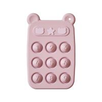 China Food Grade Silicone Bear Shaped Baby Tooth Grinder Teething Toy 70mm 110mm for sale