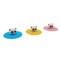 China Reusable Cartoon Silicone Cup Lid 10cm Dustproof BPA Free for Coffee Beer Glass Cups for sale