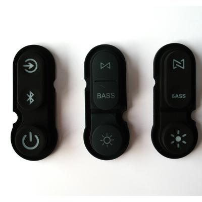 China Custom Silicone Bluetooth Speaker Keycaps Waterproof Dustproof Button Accessories for sale