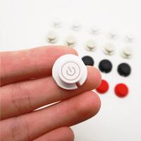 China Flexible and Durable Silk Screen Transparent Silicone Buttons for Custom Designs for sale