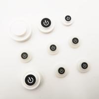 China Flexible and Durable Silk Screen Transparent Silicone Buttons for Custom Designs for sale