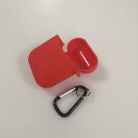 China Custom Silicone Earphone Protective Case for AirPods 1 2 Pro 2 with Keychain Hook for sale
