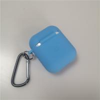 China Custom Silicone Earphone Protective Case for AirPods 1 2 Pro 2 with Keychain Hook for sale