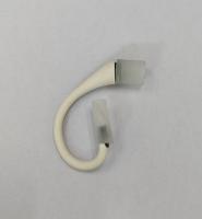 China Custom OWS Bone Conduction Earphone Silicone Ear Hook Cable Semi-Rigid LSR Parts 2 Colors for sale
