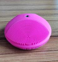 China Customized Silicone Facial Cleansing Brush Soft Bristle Blackhead Removal Portable Skincare Tool for sale