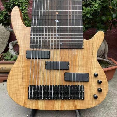 China Custom 17 Strings Neck Through Body Electric Bass Guitar Rosewood Fingerboard 24 Frets for sale