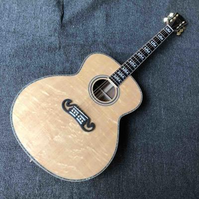 China Solid Cocobolo Back Side Jumbo 43 Inch Acoustic Guitar with Abalone Binding and Flamed Maple Neck for sale
