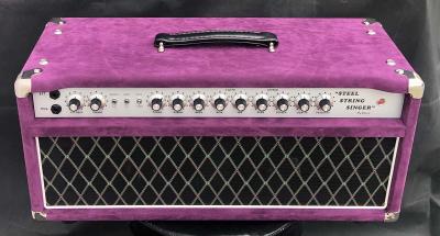 China Custom Grand SSS100 Hand Wired Tube Guitar Amplifier Head 100W Purple 5881 12ax7 for sale