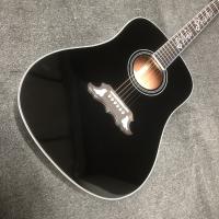 China Custom 2023 Dove Elvis Presley Black Acoustic Electric Guitar 41 inch GB Dove for sale