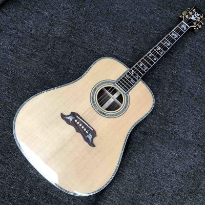 China Custom 41 Inch Acoustic Guitar Solid Rosewood Back Spruce Top 6 Strings Natural Color OEM for sale