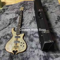China Custom Alembic Style Neck Through Body 5 String Electric Bass Guitar Deluxe Mark King Signature for sale