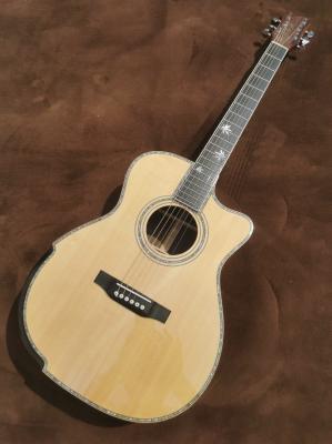China Custom 40 Inch GA Body All Solid Spruce Wood Acoustic Guitar Handmade for sale