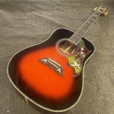 China Custom Grand Style Hummingbird Doves in Flight Acoustic Guitar 41 Inch for sale