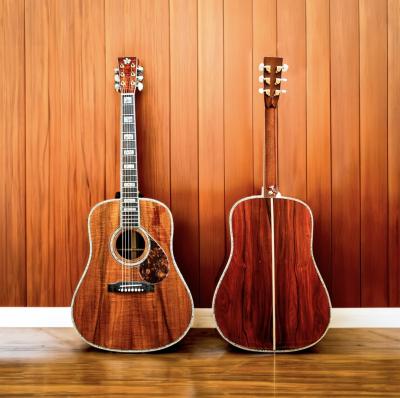 China Custom Grand Fully Solid Cocobolo Wood Dreadnought Guitar 41 Inches AAA Koa Top for sale