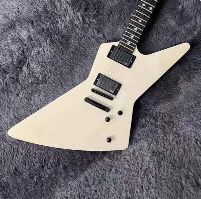 China Explorer Electric Guitar Rosewood Fingerboard Cream White 22 Frets High Quality for sale