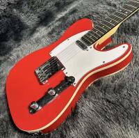 China Custom Tele Electric Guitar Mahogany Body 22 Frets Rosewood Fretboard Red Double Binding 6 Strings for sale