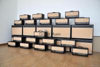 China Hand Wired All Tube Guitar Amplifier Head 50W Point to Point Birch Cabinet Black Brown for sale