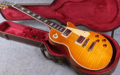 China 1959 R9 Honey Burst LP Style Electric Guitar Mahogany Body 22 Frets Chrome Hardware for sale