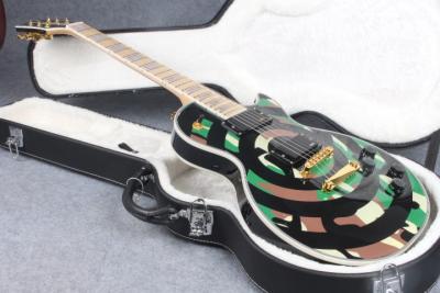 China Camouflage Custom Zakk Wylde Bullseye Electric Guitar EMG 81 85 Pickups 22 Fret Mahogany for sale