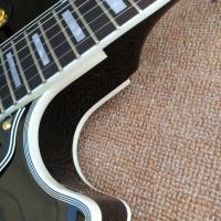 China Custom LP Electric Guitar Red Flame Maple Top Mahogany Body 628mm Scale 22 Fret Gold Hardware for sale